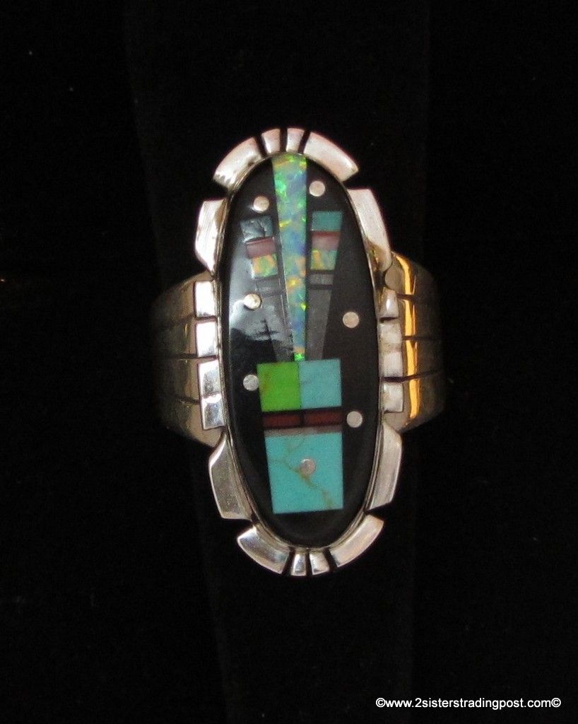 Sherry Sandoval Night Pictorial Inlay Ring