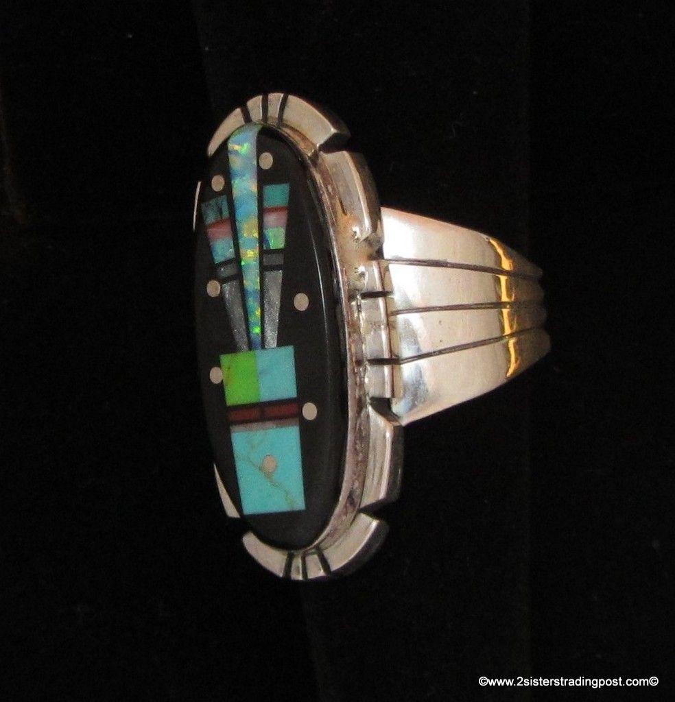 Sherry Sandoval Night Pictorial Inlay Ring