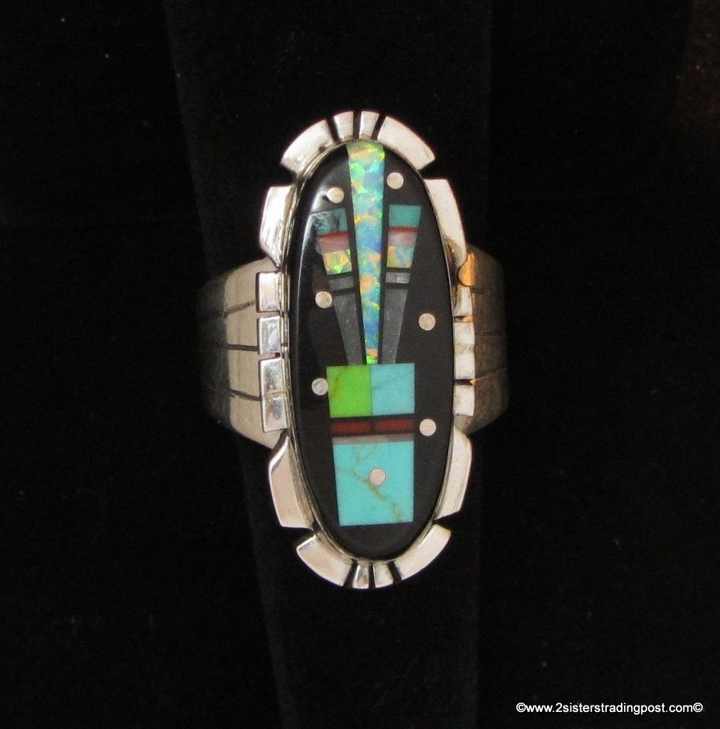 Sherry Sandoval Night Pictorial Inlay Ring