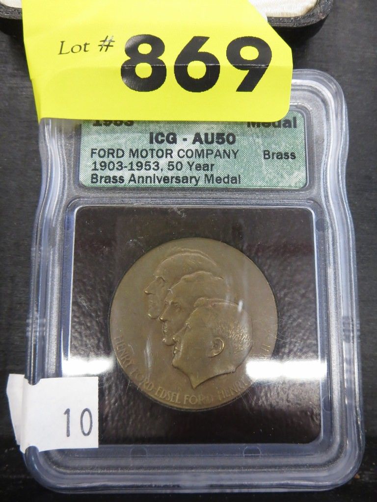 50 Year Commemorative Ford Motor Company medallion