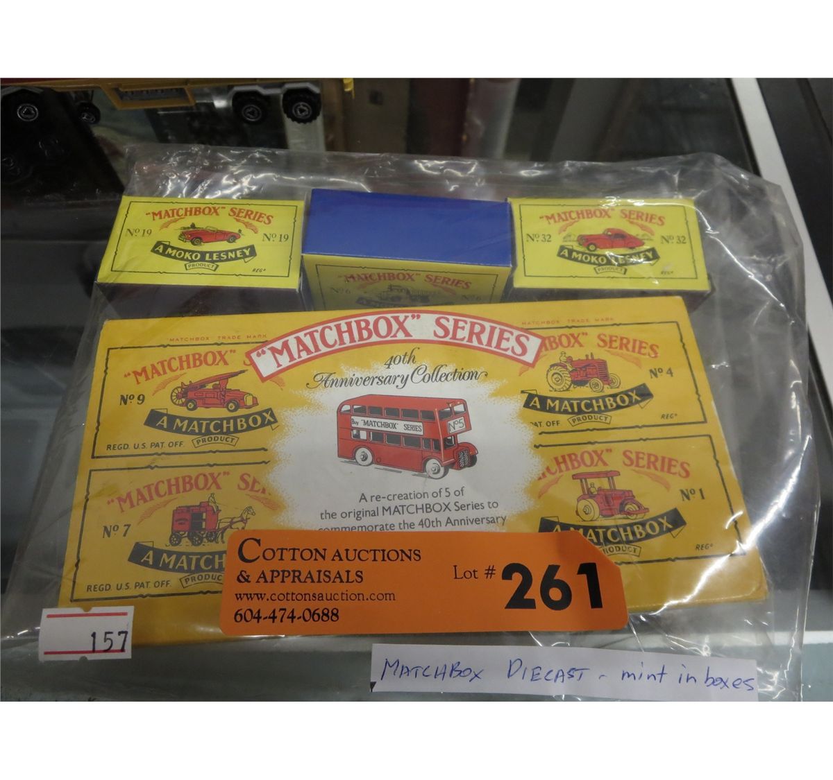 Matchbox die cast cards, mint in boxes