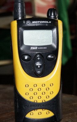 Yellow Motorola Two Way Radio