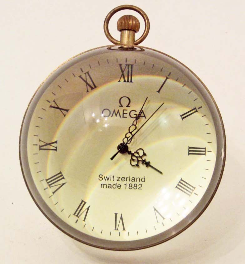 LARGE OMEGA BUBBLE CLOCK