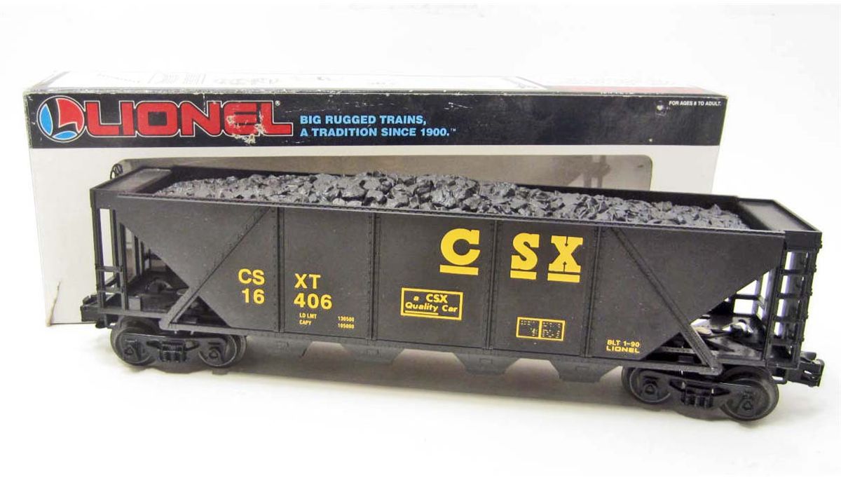 LIONEL CSX 4 BAY HOPPER W/ COAL LOAD