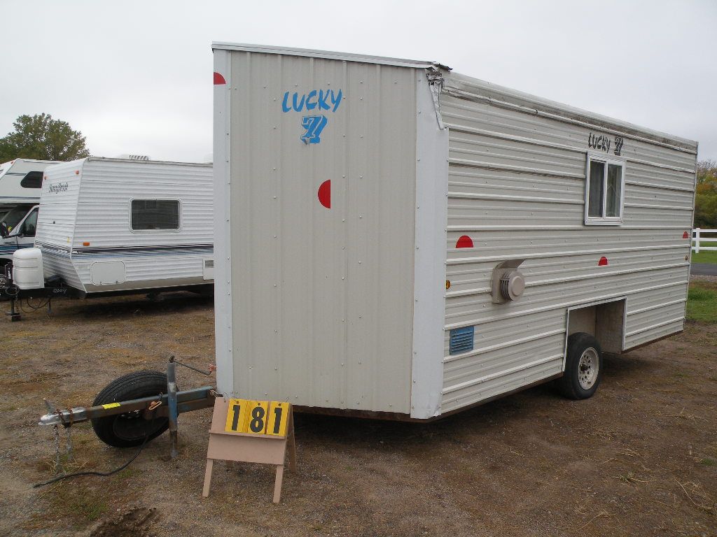 retractable wheel fish house