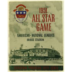 Vintage 1951 MLB All-Star Game Official Program