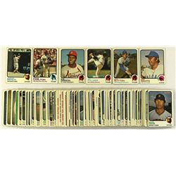 Lot of (100) 1973 Topps Baseball Cards with Johnny Bench, Steve Carlton ...