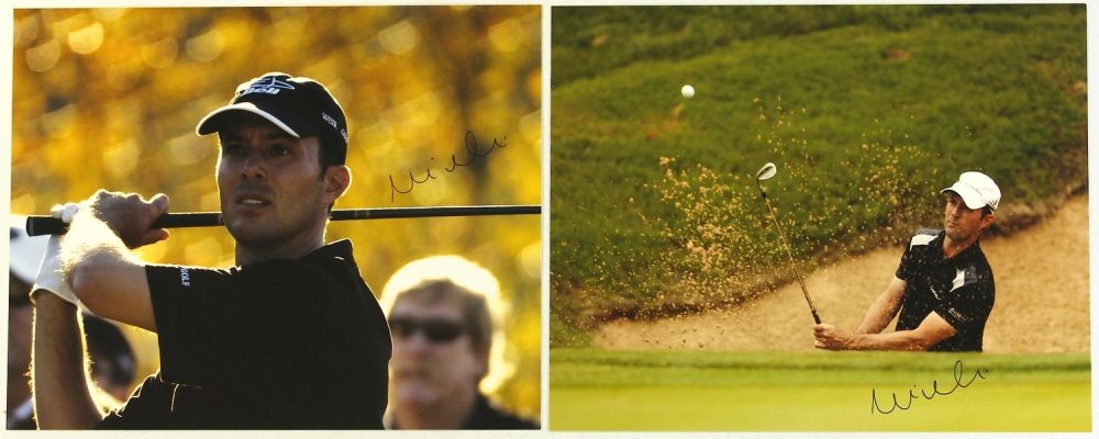 Lot of (2) Mike Weir Signed 8x10 Photos (PA LOA)