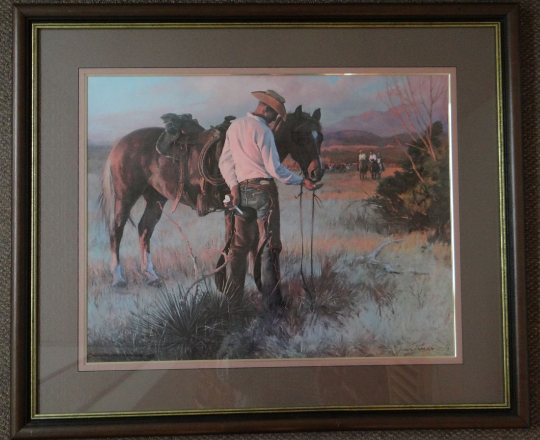 Tom Ryan, Sharing an Apple, print, 27" x 21"