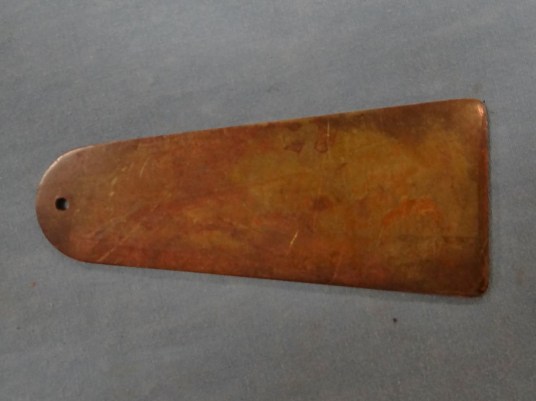 Brass toe tag, Bureau of Indian Affairs, Wyoming Territory, Corpse ID ...