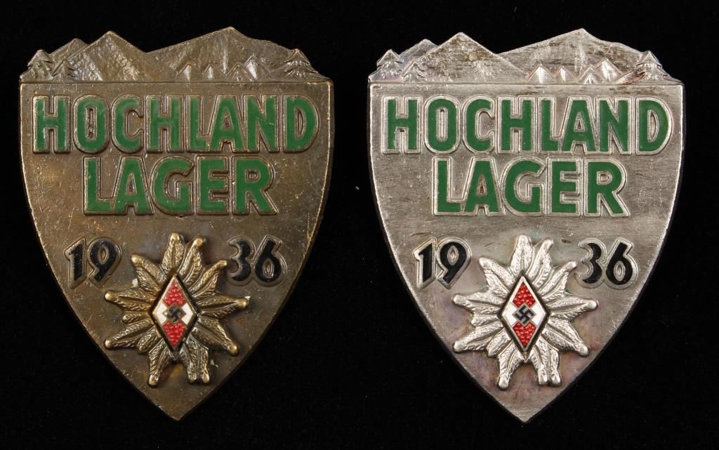 (2)German WWII Hitler Youth HJ 1936 Hochland Lager