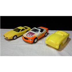 3 Vintage Plastic Cars