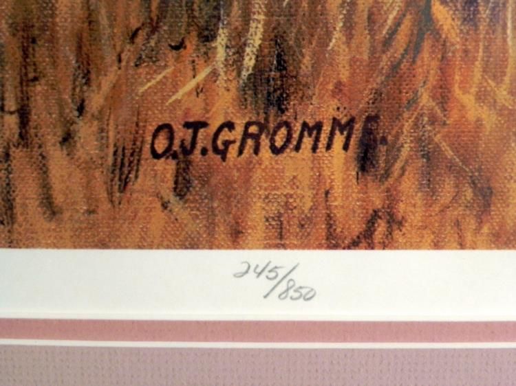 Limited Edition Signed Print O.J. Gromme