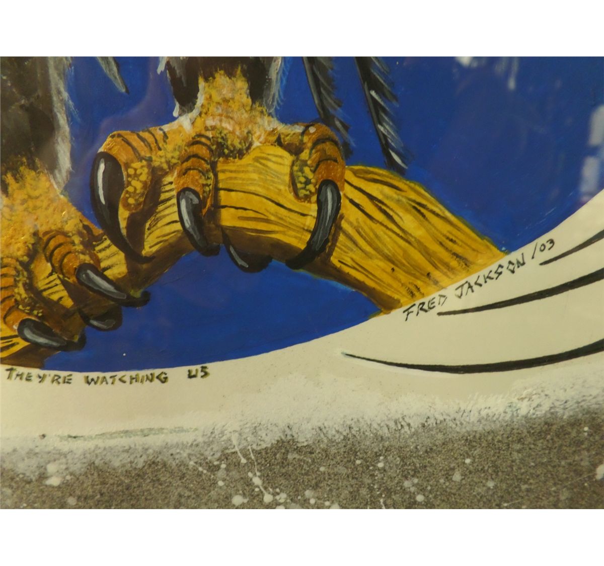 THEY'RE WATCHING US - FRED JACKSON -ORIGINAL