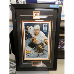 FRAMED PICTURE OF PAVEL BURE JERSEY INDUCTION