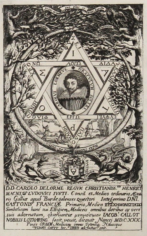 Jacques Callot, Portrait de Dieudonne Charles Delorme, Heliogravure