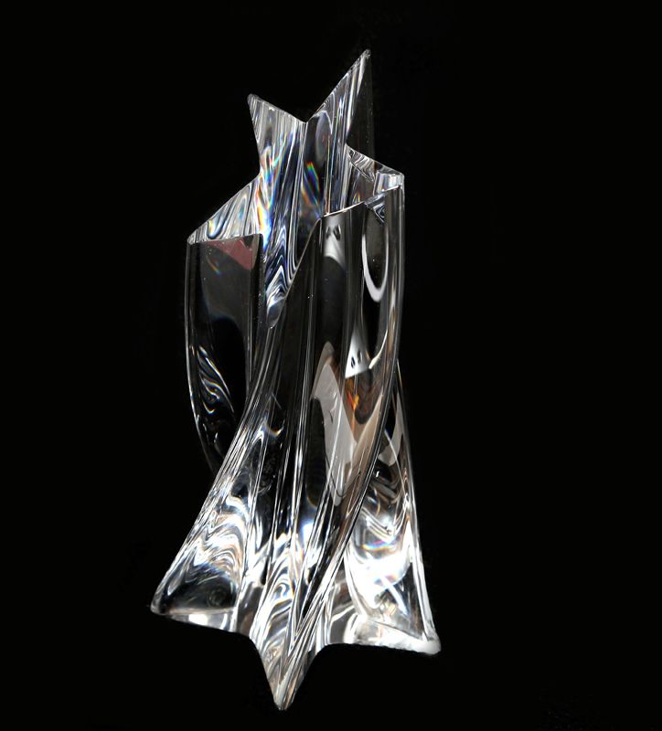 Steuben Shining Star Crystal Glass Sculpture