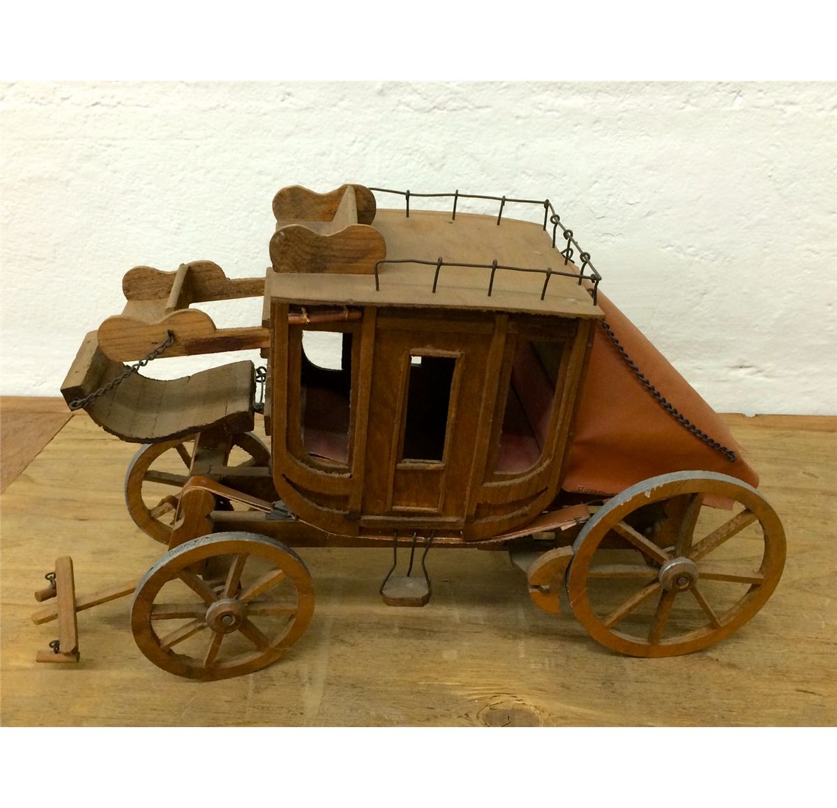 Miniature Wooden Stagecoach
