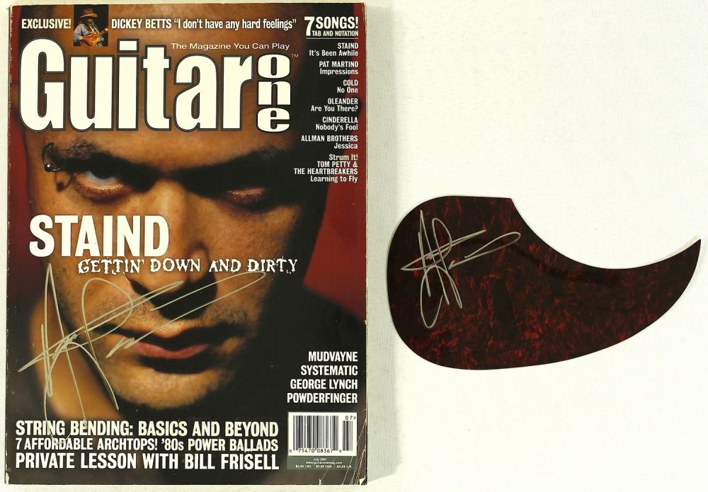 Lot of (2) Aaron Lewis Signed Items (PA LOA)