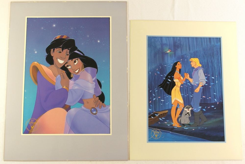 Lot of (8) Walt Disney Commemorative Lithographs with Lion King ...