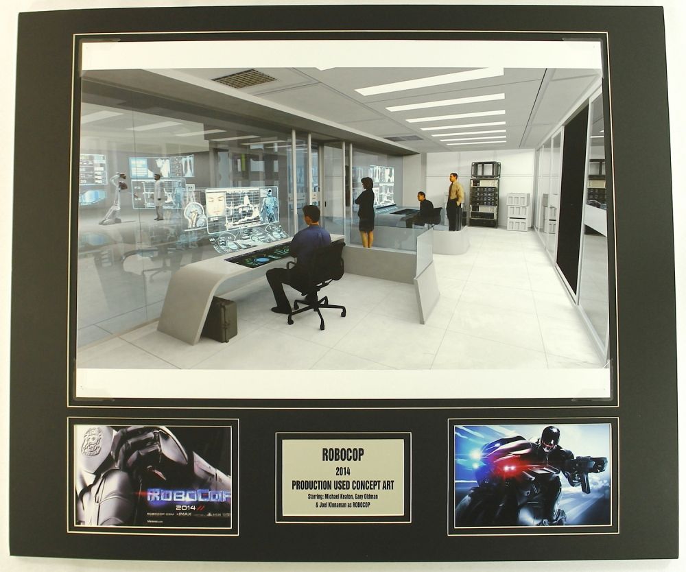 Robocop 2014 Production Used Concept Art 20x24 Matted Display (MGM COA)