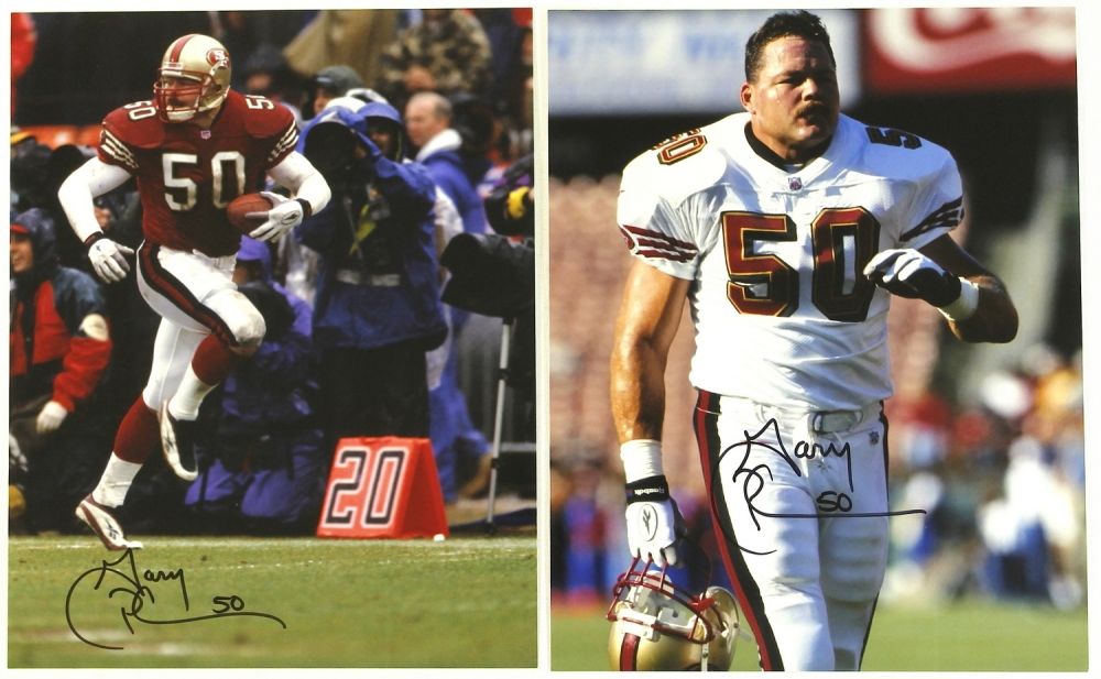 Lot of (2) Gary Plummer Signed 49ers 8x10 Photos (PA LOA)
