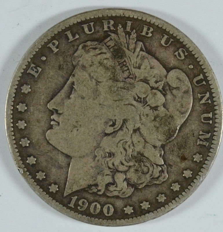 1900-O/CC MORGAN SILVER DOLLAR, FINE