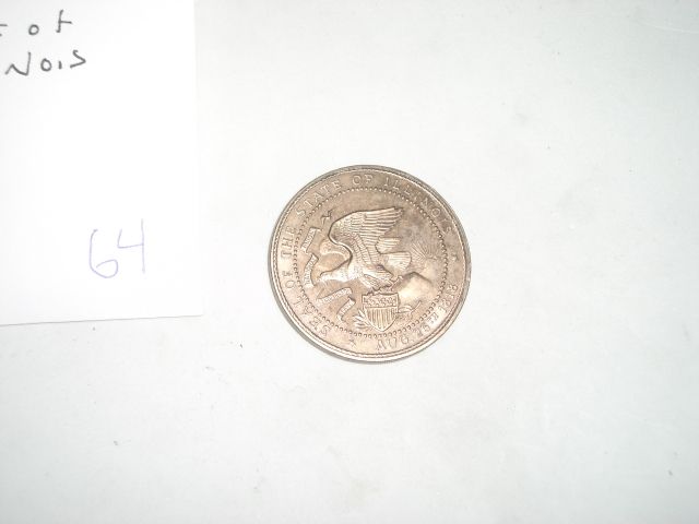 1968 ILLINOIS SESQUICENTENNIAL *150 YEARS OF PROGRESS* SEAL OF THE ...