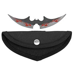NEW BAT BATARANG STYLE THROWING KNIFE WITH CASE