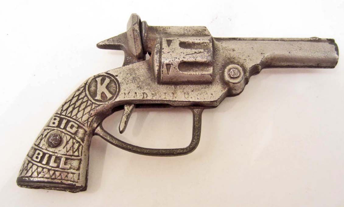 VINTAGE 1930'S KILGORE BIG BILL CAST IRON CAP GUN