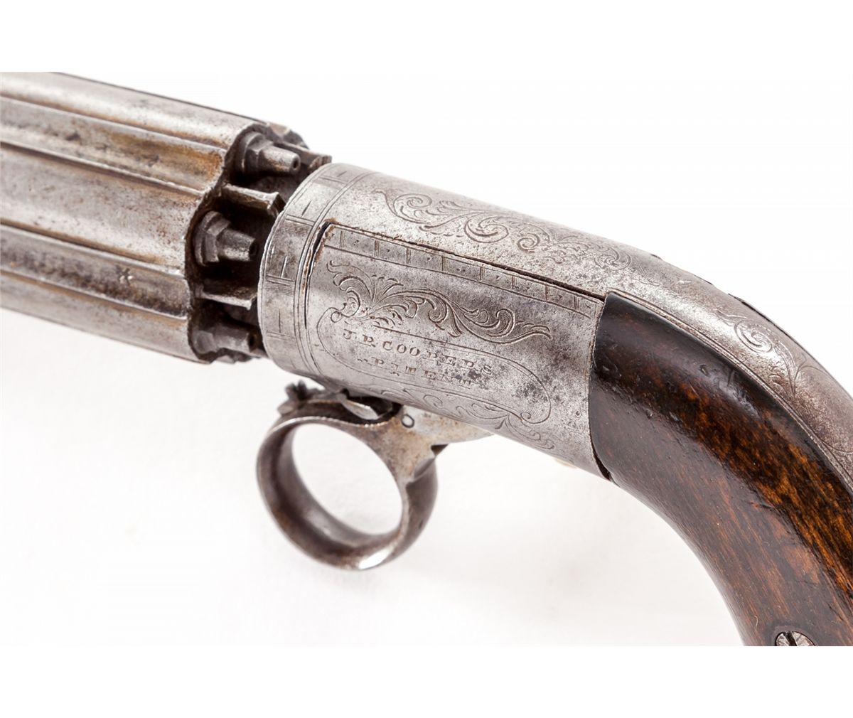 Scarce Ringtrigger Perc. Pepperbox, by Cooper