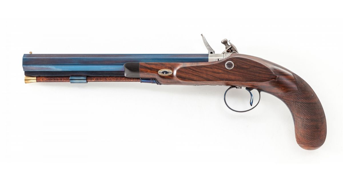 Hi-Quality Manton Repro Flintlock Pistol, by Hege