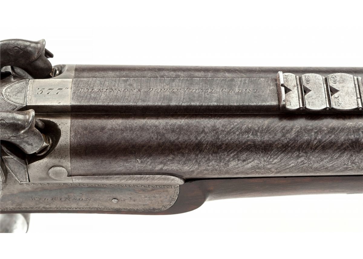 Cased Vic. Era Wilkinson & Son Perc. Double Rifle