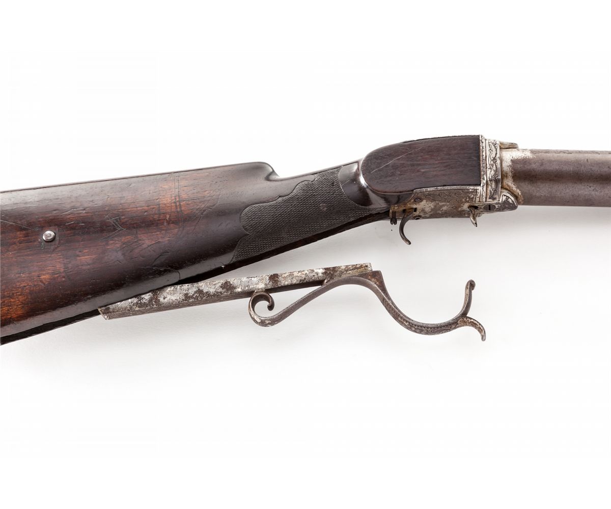 German Late 19th C. Bugelspanner Gallery Air Rifle
