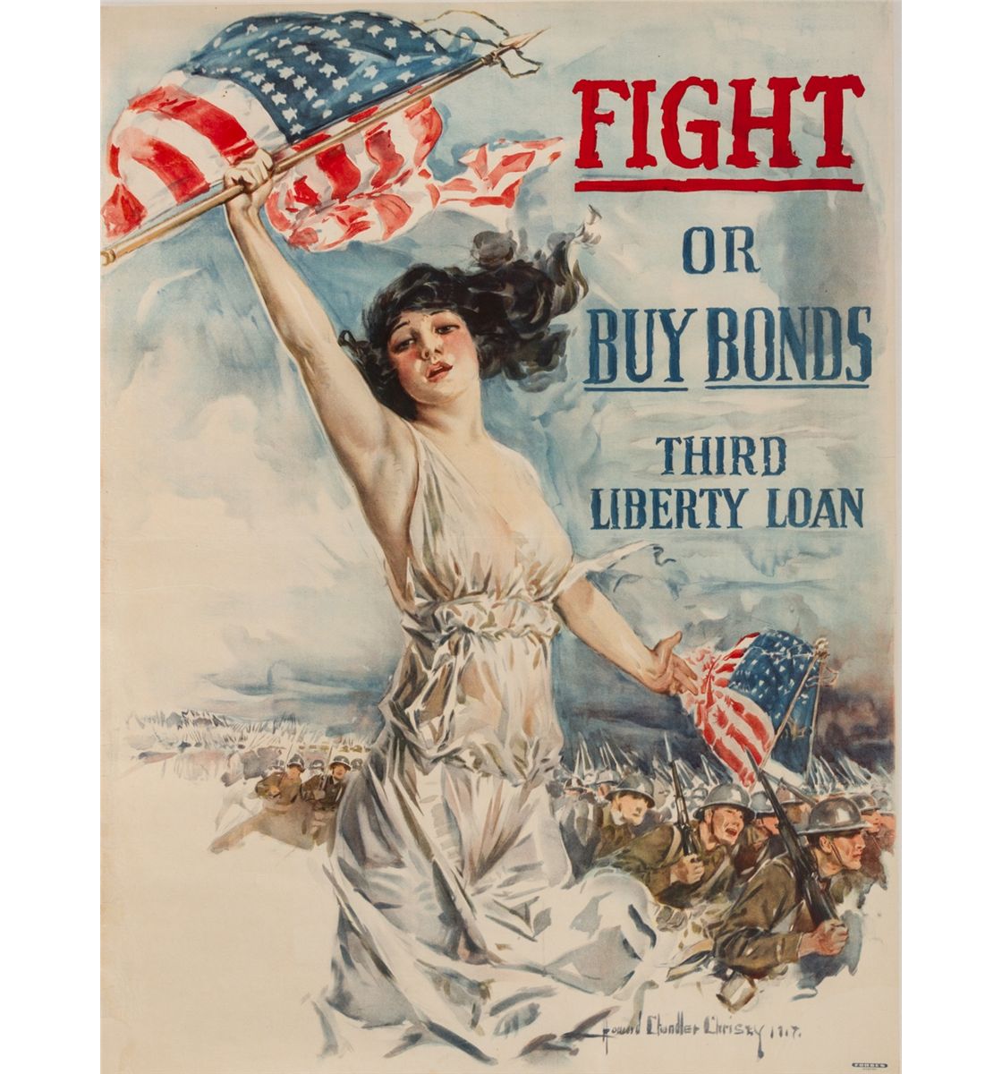 Beautiful Iconic WWI Liberty Bonds Poster