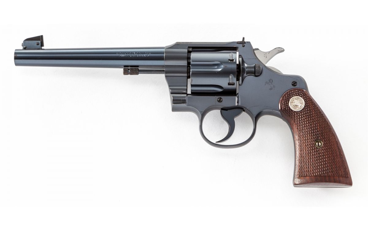 Colt Pre-War Heavy Barrel Officer's Model Revolver
