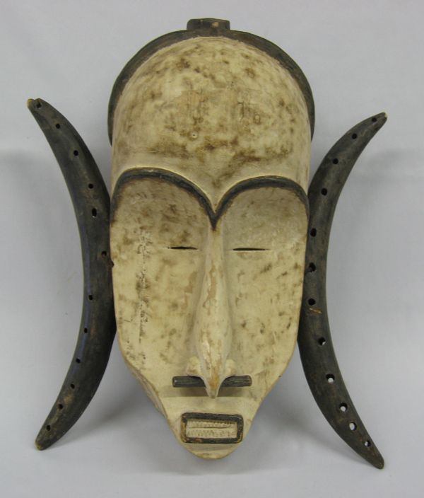 African Mukudj Mask from the Punu People of Gabon