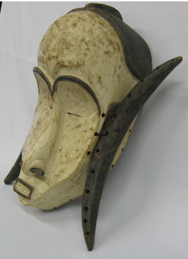 African Mukudj Mask from the Punu People of Gabon