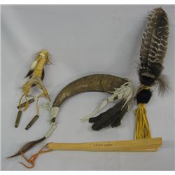Four Indian Ceremonial Items