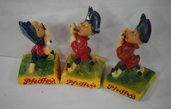 1950's Johnny Pfeiffer Chalk Beer Statues