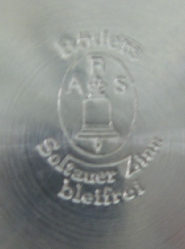 Vintage Pewter Roders Soltauer Zinn Wine Coasters