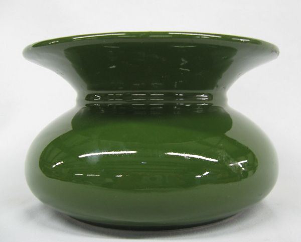 Hall Porcelain Olive Green Spittoon Cuspidor