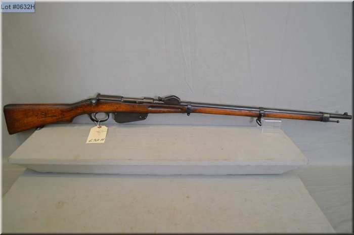 Austrian Mannlicher Mod M1888-90 .8 mm cal bolt action straight pull ...