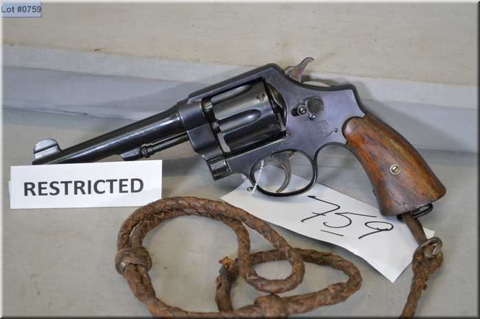 Smith & Wesson Mod 45 Hand Ejector Model 1917 w/Brazilian crest dated 1937 .45 Auto cal 6 shot Revol