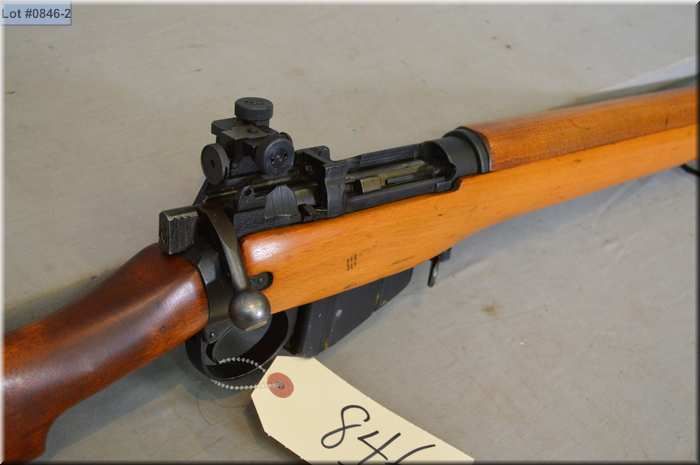 Lee Enfield No. 7 MK I .22 LR cal mag fed full wood Military Rifle w ...