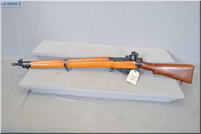 Lee Enfield No. 7 MK I .22 LR cal mag fed full wood Military Rifle w ...