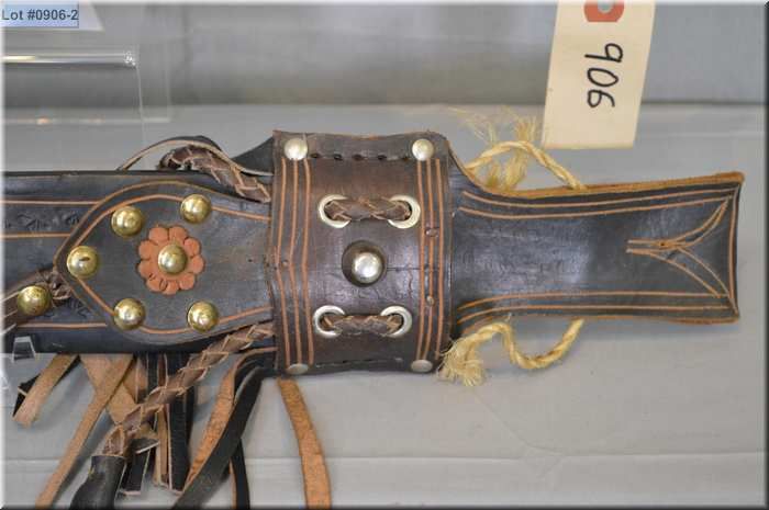 Brazilian Machete w/20" blade Maker Tramontina Brazil, w/ornate leather ...