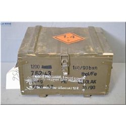 Green Wood Military Ammo Box : Full of 7.62 x 39 Ammo Mkd 7.62 x 33 ON BOX