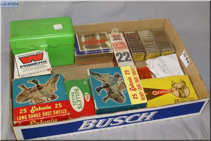 Tray Lot : 2 Boxes Eatonia 12 Ga Shot Shells - Box Gevelot .7 x 57 ...