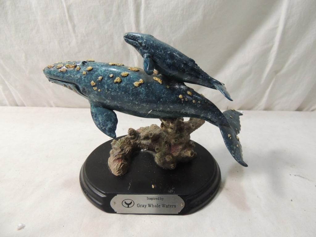 WYLAND GRAY WHALE WATERS LIMITED EDITION STATUE